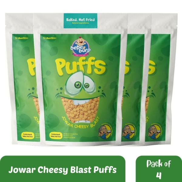 Bebe Burp Grandma's Super Puffs Jowar Cheesy Blast Pack Of 4 - 35 gms ...