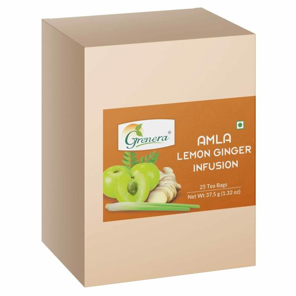 Grenera Amla Lemon Ginger Infusion 25 Tea bags - JioMart