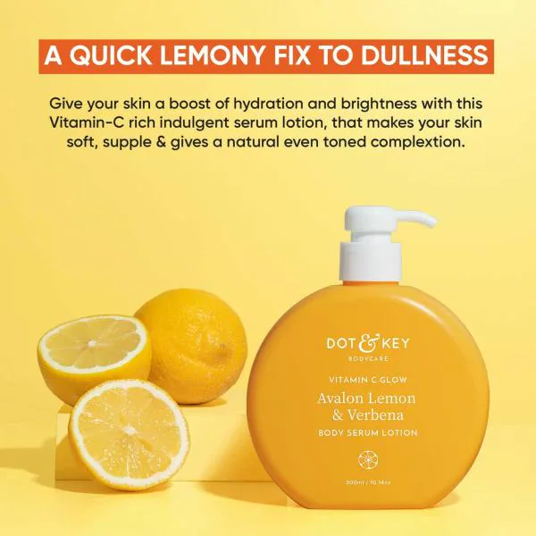 Dot & Key Vitamin C Glow Serum Body Lotion, Avalon Lemon & Verbena ...