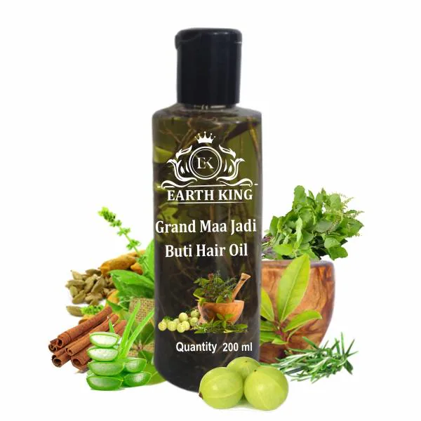 EARTH KING Grand Maa Jadi Buti Hair Oil Helps in Hair Fall Control Oil ...