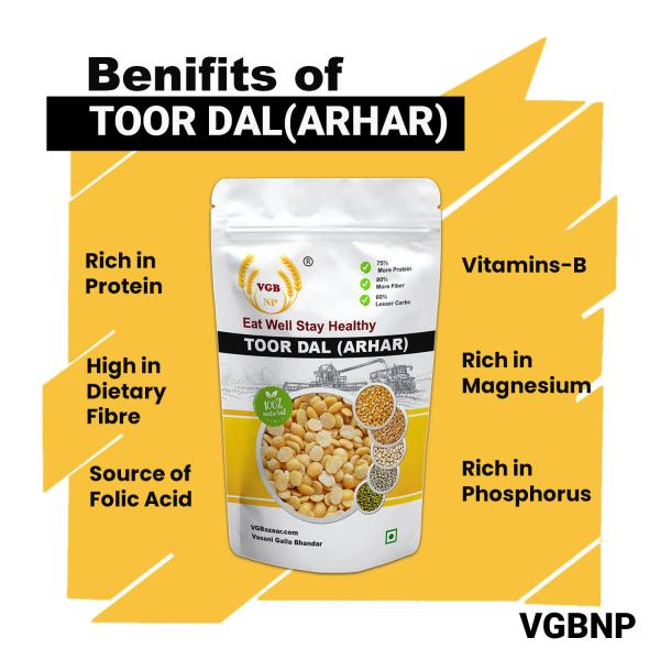 VGBNP 100% Natural & Original Toor Dal (Tur dal) Unpolished fresh Arhar ...