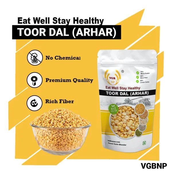 VGBNP 100% Natural & Original Toor Dal (Tur dal) Unpolished fresh Arhar ...