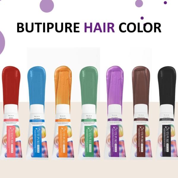 ButiPure ( LUMINOUS VIOLET ) Ammonia Free One day Semi Permanent Hair ...