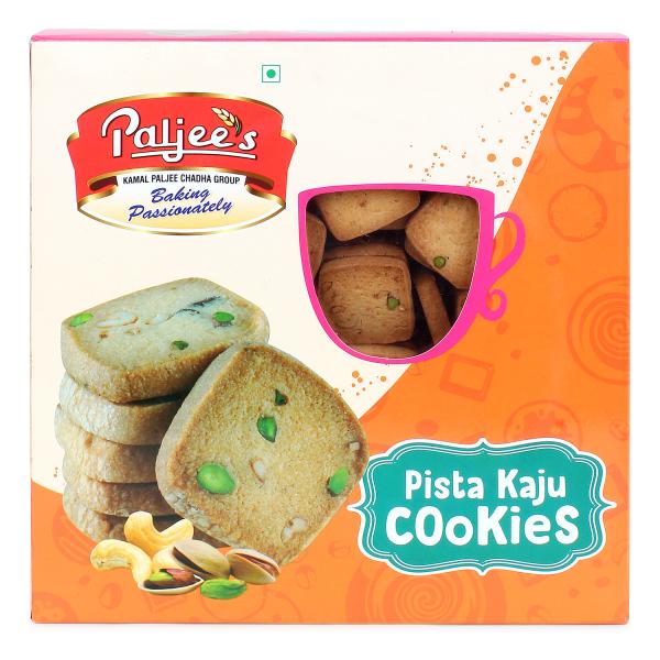 Paljee's Pista Kaju Cookies(Wheat Flour, Pista, Kaju, Soyabean, Sesame ...