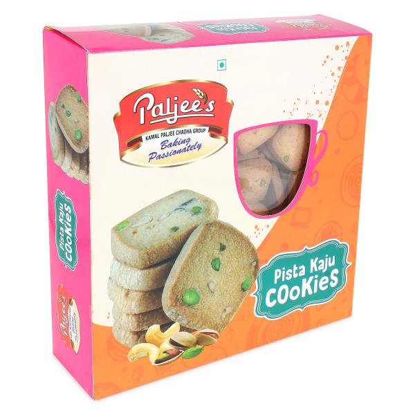 Paljee's Pista Kaju Cookies(Wheat Flour, Pista, Kaju, Soyabean, Sesame ...