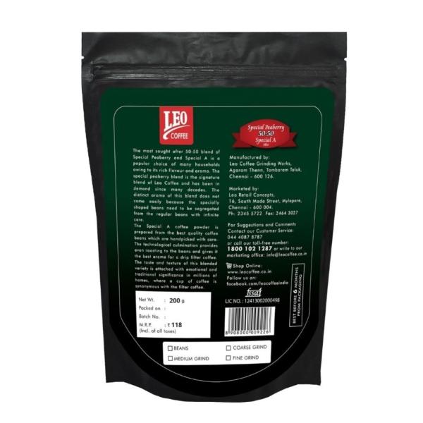 Leo Coffee Special A Plus Special Peaberry Filter Coffee Powder Medium ...