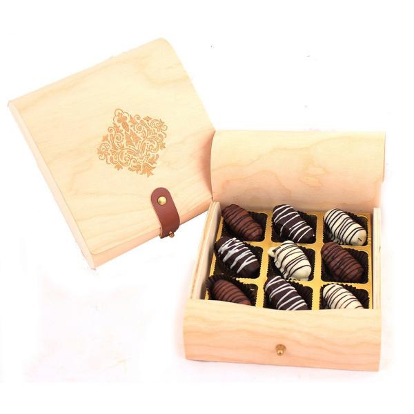 ZOROY LUXURY CHOCOLATE EID MUBARAK Ramadan Mini Wood box With ...