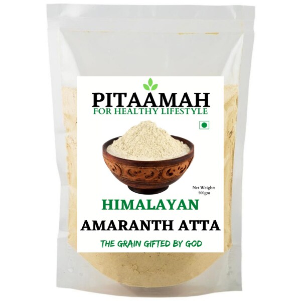 Pitaamah Amaranth Atta - 1Kg - Amaranth flour - Rajgira Flour - Hand ...