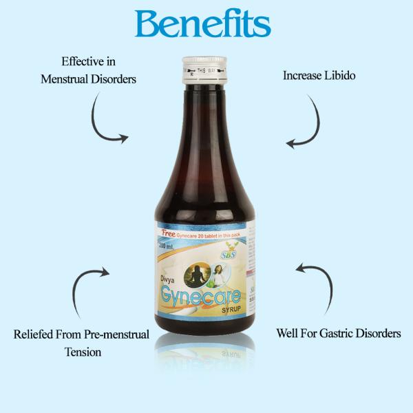 SBS Herbal Divya Gyne Care Syrup - 100% Ayurvedic, Stops Irregular ...