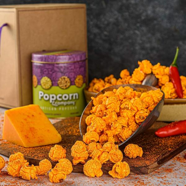 Popcorn & Company Festive Gift Combo Pack of 2 Tins (Caramel Lite -130 ...