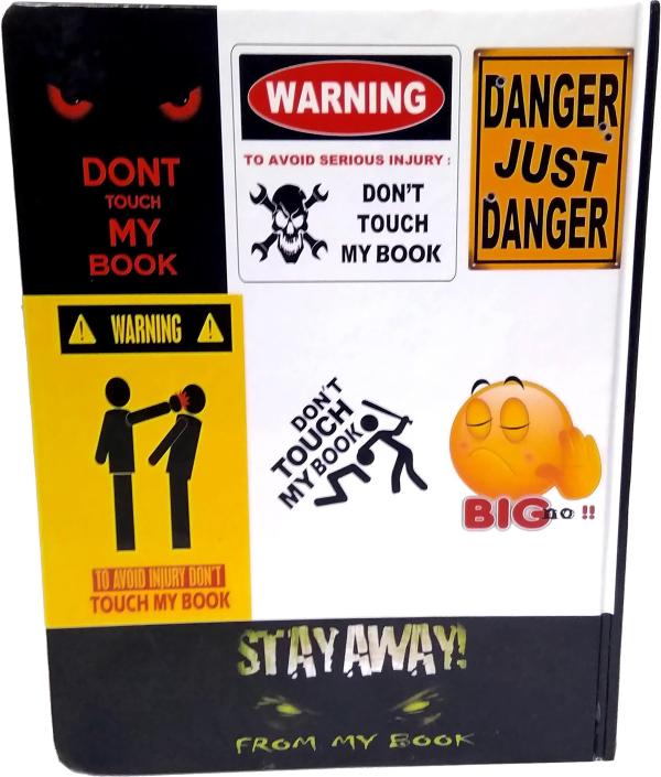 Technochitra Multicolor Exclusive Do Not Touch My Book Quote Diary ...