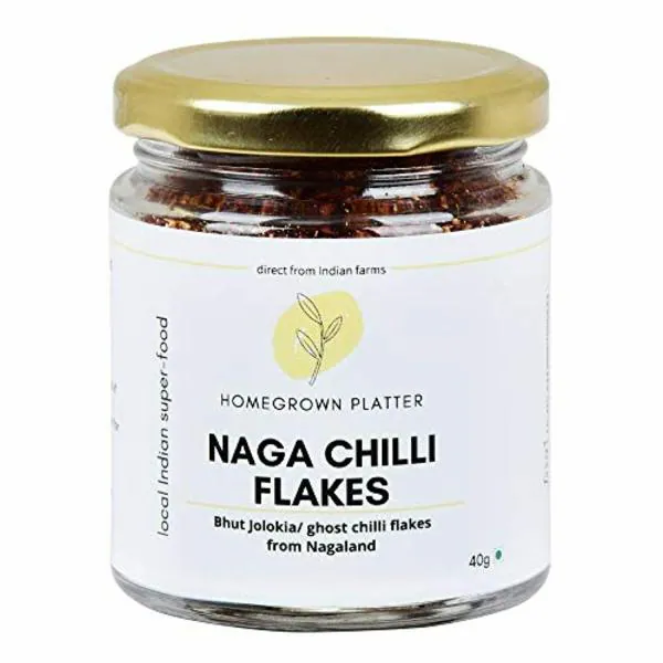 Homegrown Platter Naga Chilli Flakes Vegetarian Spicy - JioMart