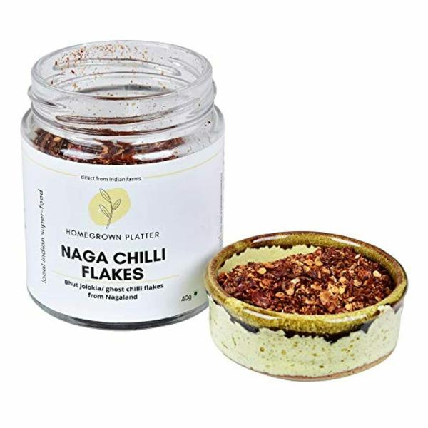 Homegrown Platter Naga Chilli Flakes Vegetarian Spicy - JioMart