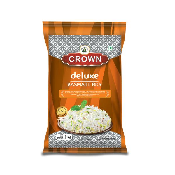 CROWN Deluxe Long Grain, Gluten Free, Double Polished 100% Natural ...