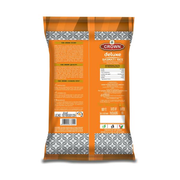 CROWN Deluxe Long Grain, Gluten Free, Double Polished 100% Natural ...