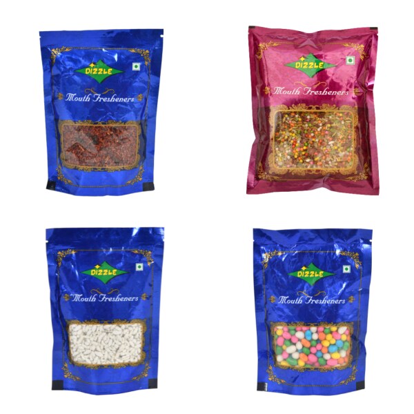 DIZZLE Mitha Pan Supari, Satrangi Mix, Madrasi Sonff & Tini Mini 100g ...