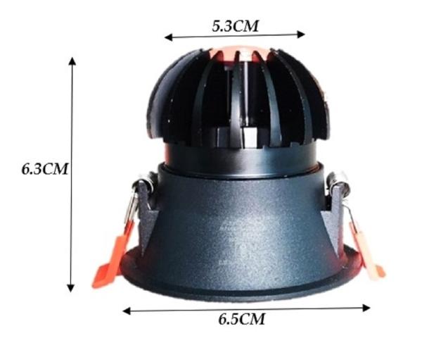 OTS LIGHTS 5 Watts Pure Black Body LED Ceiling COB Spot, Focus, Down ...