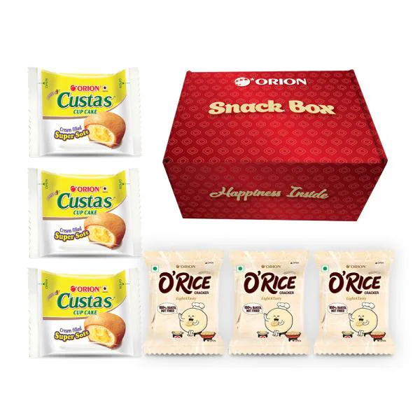 ORION Korean Snack Box - Korean Cup Cake & O'Rice Cracker - JioMart
