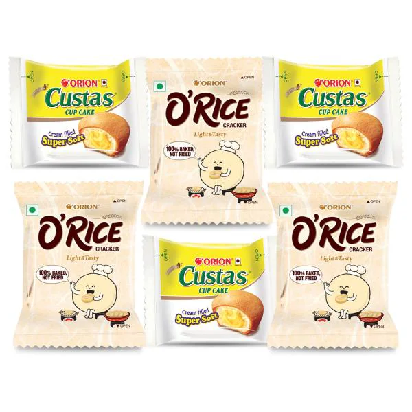 ORION Korean Snack Box - Korean Cup Cake & O'Rice Cracker - JioMart