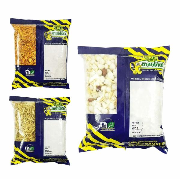 Shree Namkeen Pack of 3 Charkha Aloo Fariyali Mixture, Khatta Mitha ...