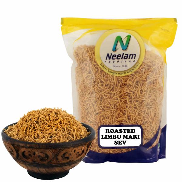 Neelam Foodland Special Roasted Limbu Mari (Lime & Pepper) Sev, 200G ...