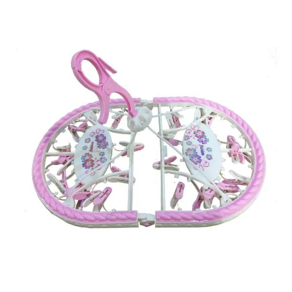 Crawl'in Plastic Foldable/Portable Clip Hanger/Baby Clothes Drying ...