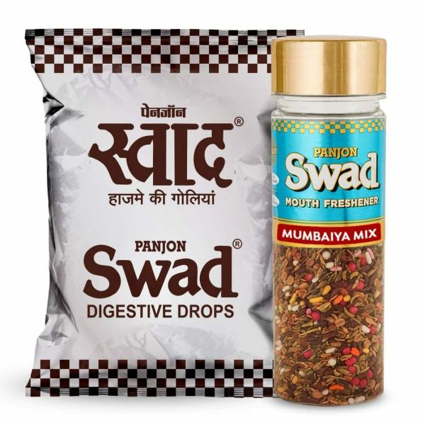 Swad Digestive Toffee & Mumbaiya Mix Dal Mukhwas Mouthfreshener, 50 ...