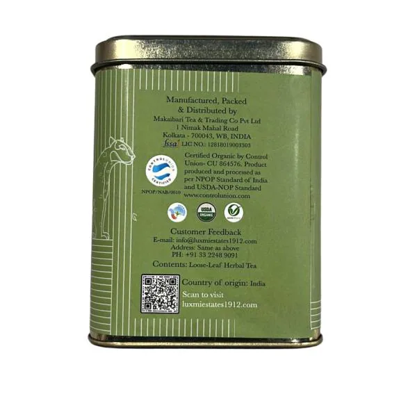 Luxmi Estates Astounding Ashwagandha Herbal Tea 100gm Tin | Certified ...