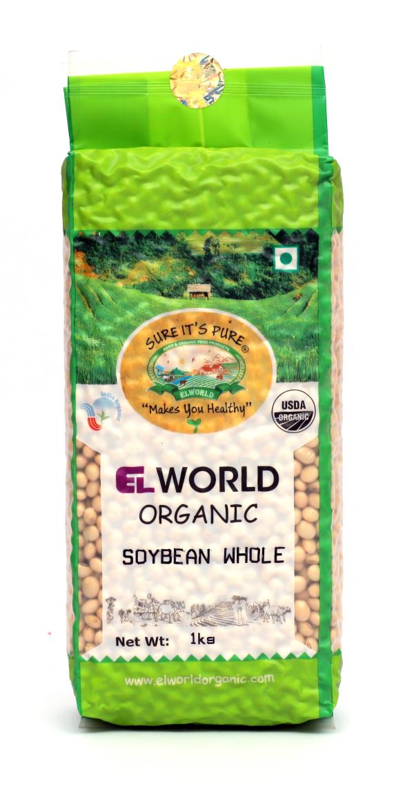 Elworld Agro & Organic Food Products Soyabean Whole 1kg - JioMart