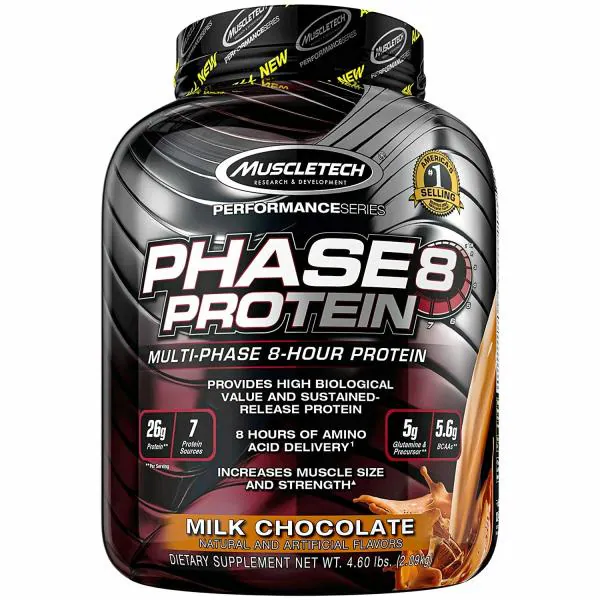 MuscleTech Phase 8 Protein 4.5lb, Milk Chocolate - JioMart