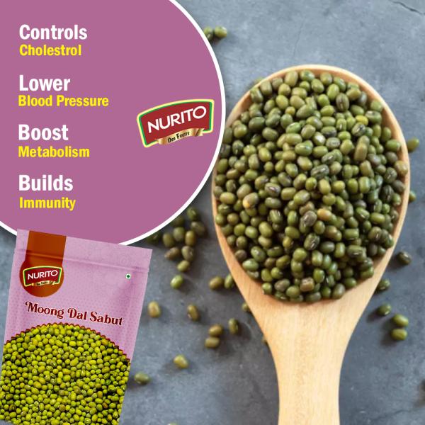 Nurito Moong Dal Sabut/ Whole 2kg (4x500 g) - JioMart