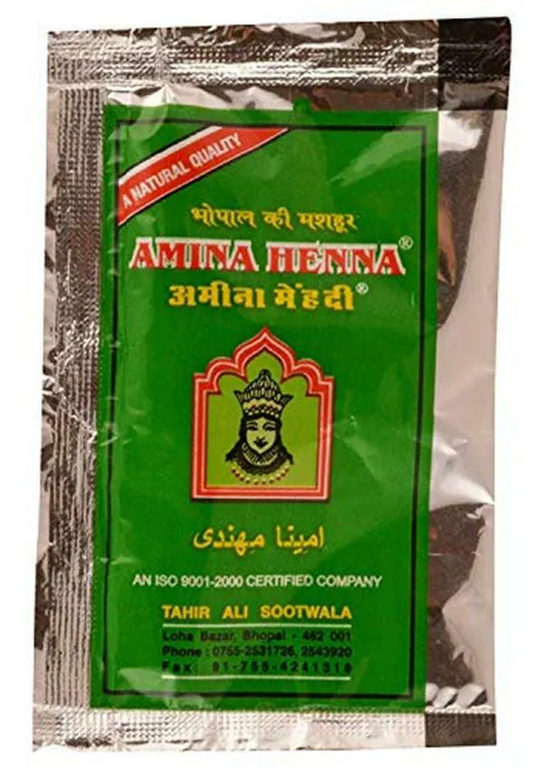 Amina Organic Green Henna Mehendi Powder for Skin, Hand and Hair 5 g ...