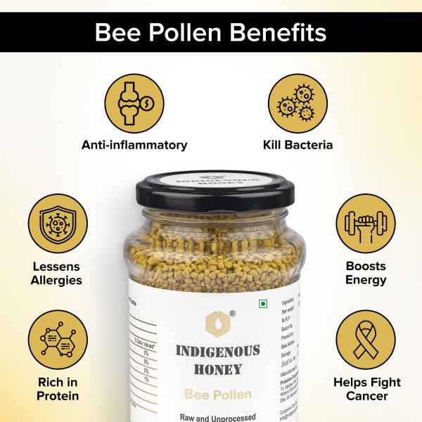 INDIGENOUS HONEY Bee pollen Pure Natural Organic Bee Pollen sourced ...