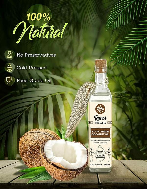 Virgin Coconut Oil | Cold Pressed | Pure, Raw, Natural Velichenna - 500 ...