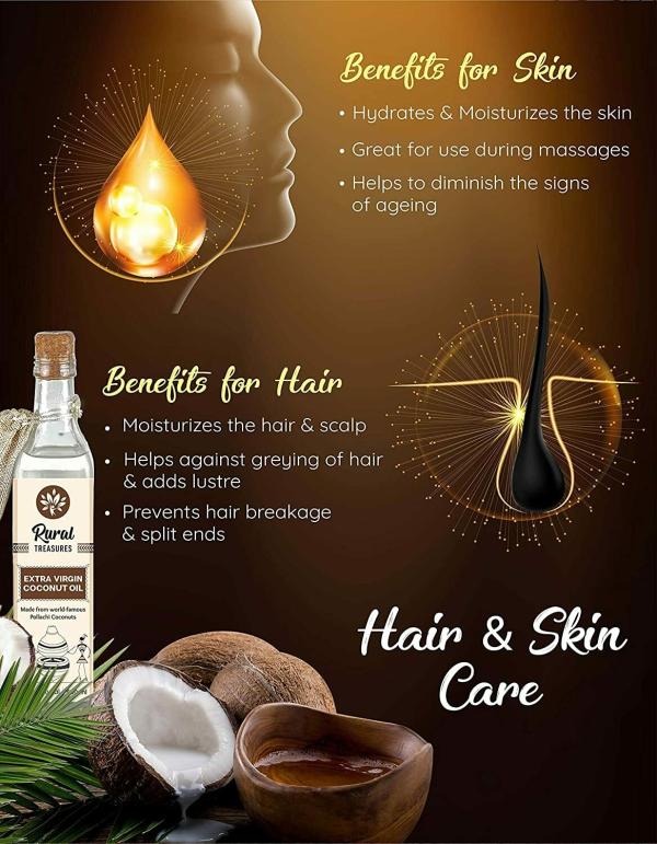 Virgin Coconut Oil | Cold Pressed | Pure, Raw, Natural Velichenna - 500 ...