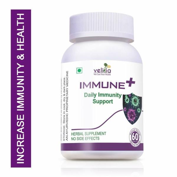 Velicia Immunity Booster Daily Immunity, 60 Tablet Bottle with Giloy ...
