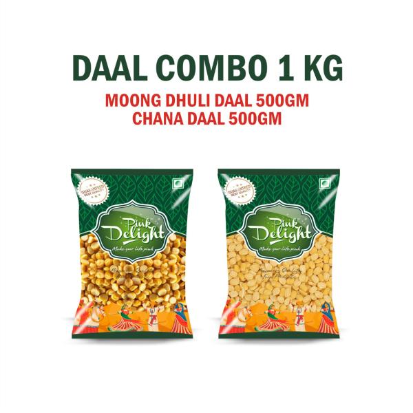 Pink Delight Dal Combo | Moong Dhuli Dal 500 Gm | Chana Daal 500 Gm | 1 ...