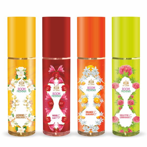 ST-JOHN Room Freshener Spray for Home and Office -Orange Rajnigandha ...
