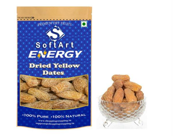SoftArt Dry Fruits Combo Of Yellow Dates,Khajoor,Pani Puri Kaju - (Pack ...