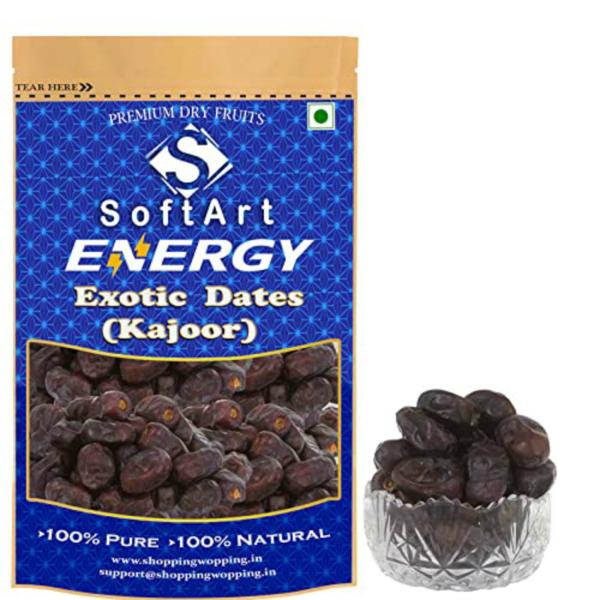 SoftArt Dry Fruits Combo Of Yellow Dates,Khajoor,Pani Puri Kaju - (Pack ...