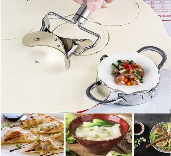 SEREBRUM Stainless Steel Momos Maker Machine with Stainless Steel Puri ...