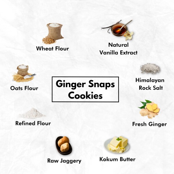 Mo's Ginger Snaps | Organic & Vegan |300 g | 100% Natural ...