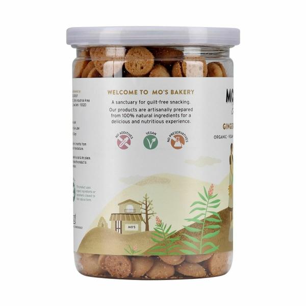 Mo's Ginger Snaps | Organic & Vegan |300 g | 100% Natural ...