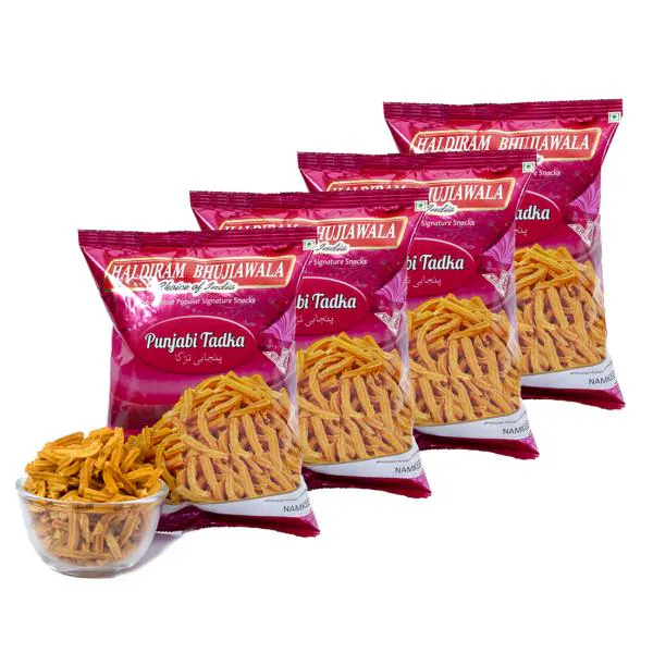Haldiram Bhujiawala Punjabi Tadka Namkeen Crispy Chilli Sweet Flavour ...
