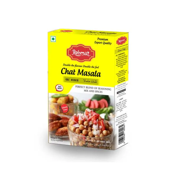 Rehmat Chat Masala Powder, All Natural, Herbs & Salts Spice Powder Chat ...