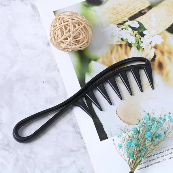 Xester Black Plastic Large Teeth Shark Hairdressing Comb - JioMart