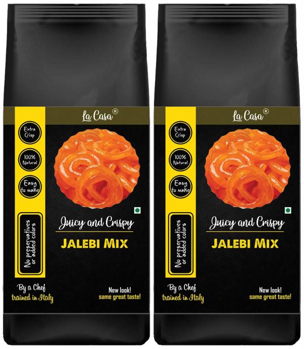 La Casa Juicy And Crispy Jalebi Mix 800 Gm (Pack Of 2) - JioMart