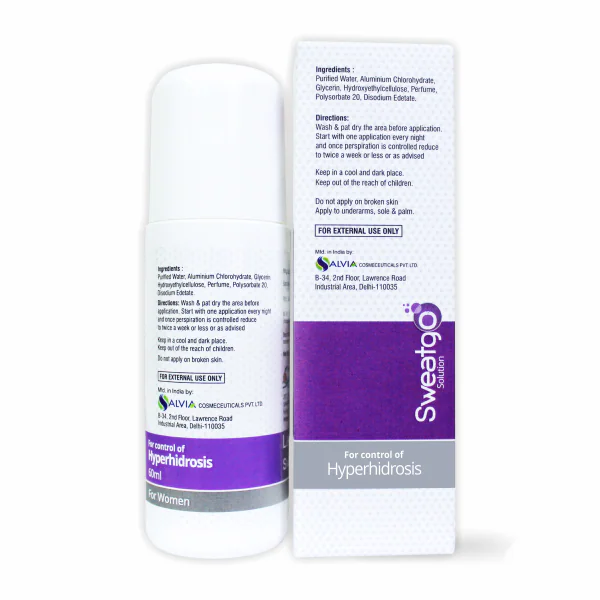 Salve Sweatgo Anti Perspirant Freshness, Hyperhidrosis Sweat Free ...