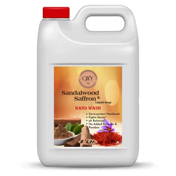 OXY12 Sandalwood & Saffron Hand Wash Anti-bacterial Disinfectant (5+5 ...
