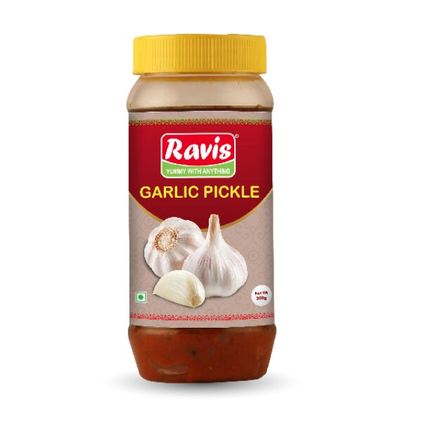 RAVIS PICKLE COMBO PACK 300GM (PACK OF 2) GARLIC + MIXED - JioMart